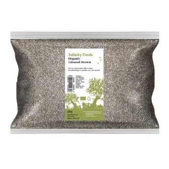 Infinity Foods Bulk Organic Brown Flaxseed | Brown Linseed | Rough ...